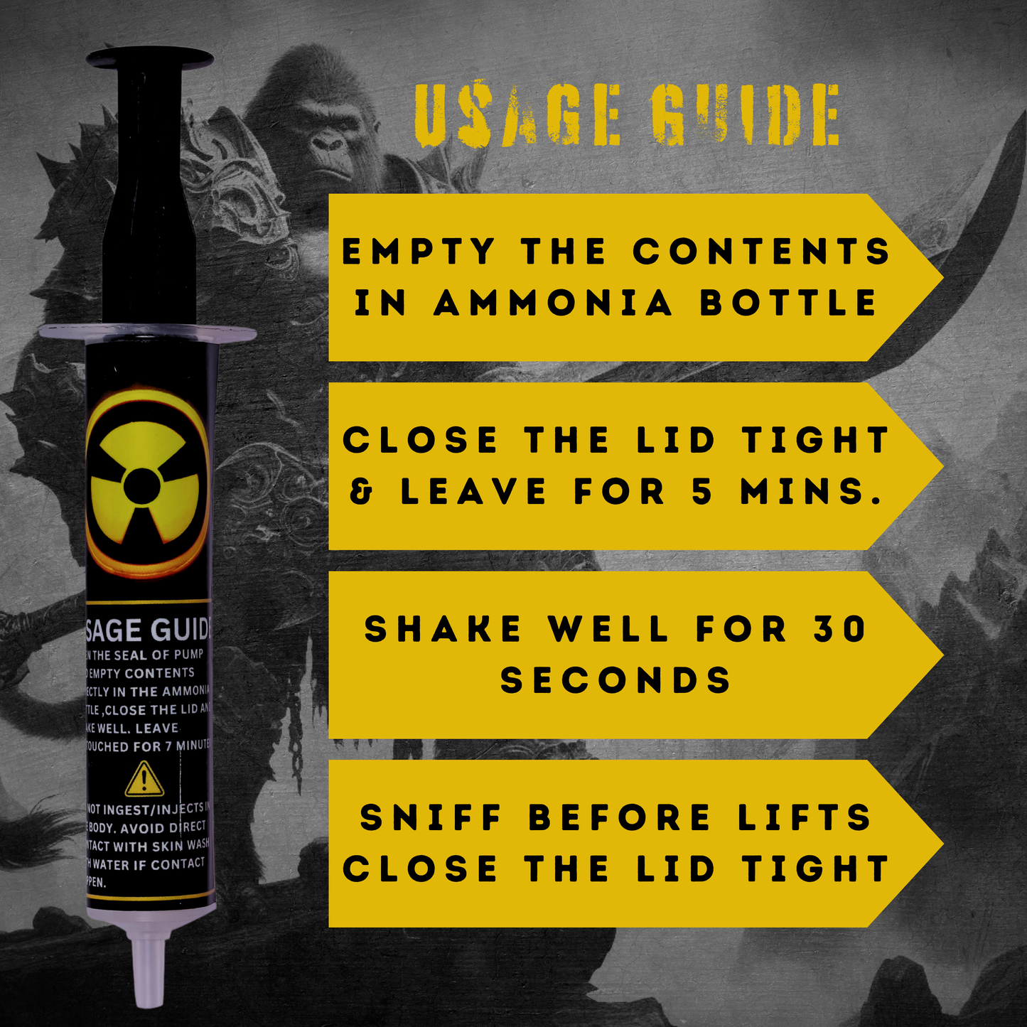 Muscle Ape Ravager - The Strongest Smelling Salt In The World. Designe ...